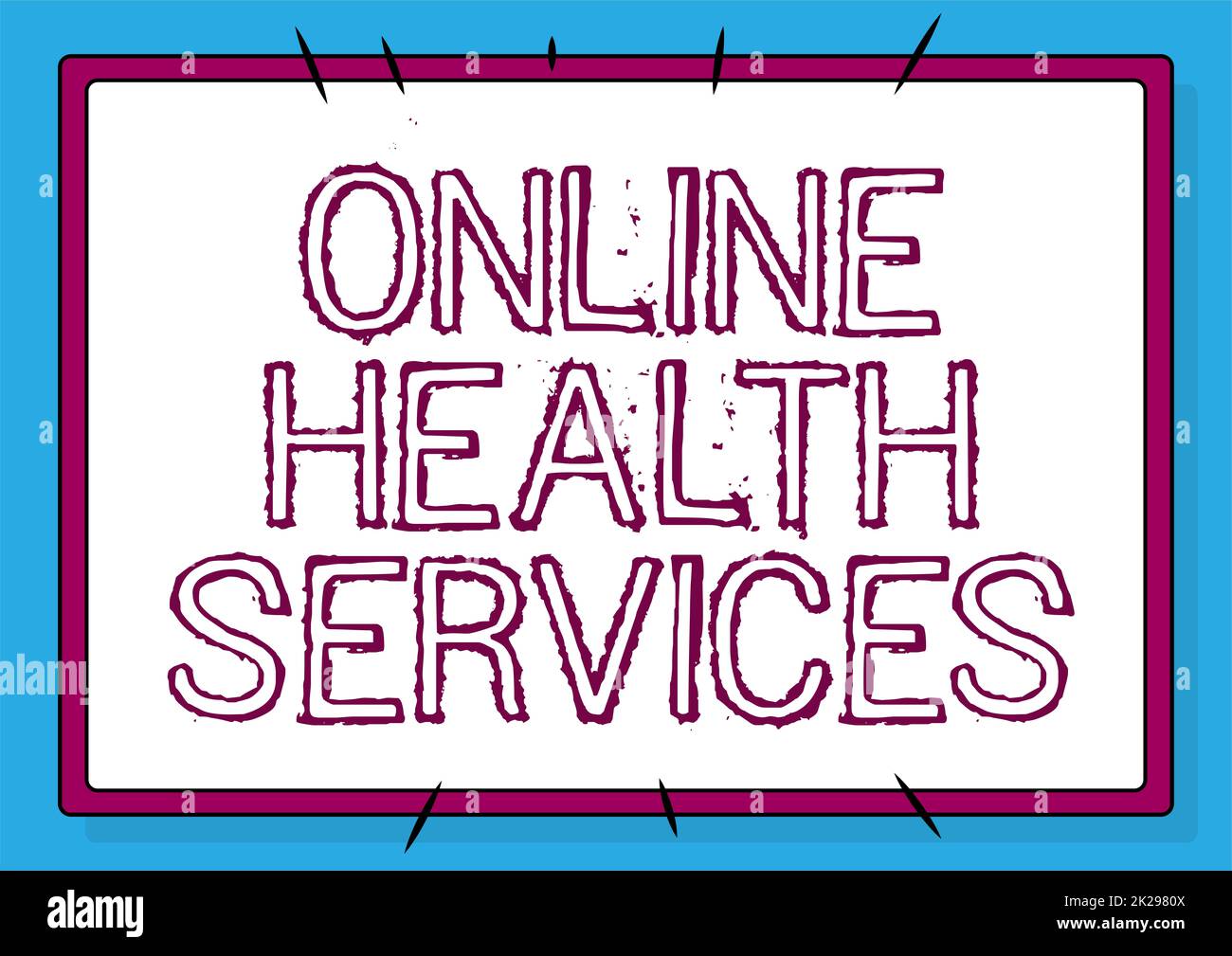 Writing displaying text Online Health Services. Concept meaning ...