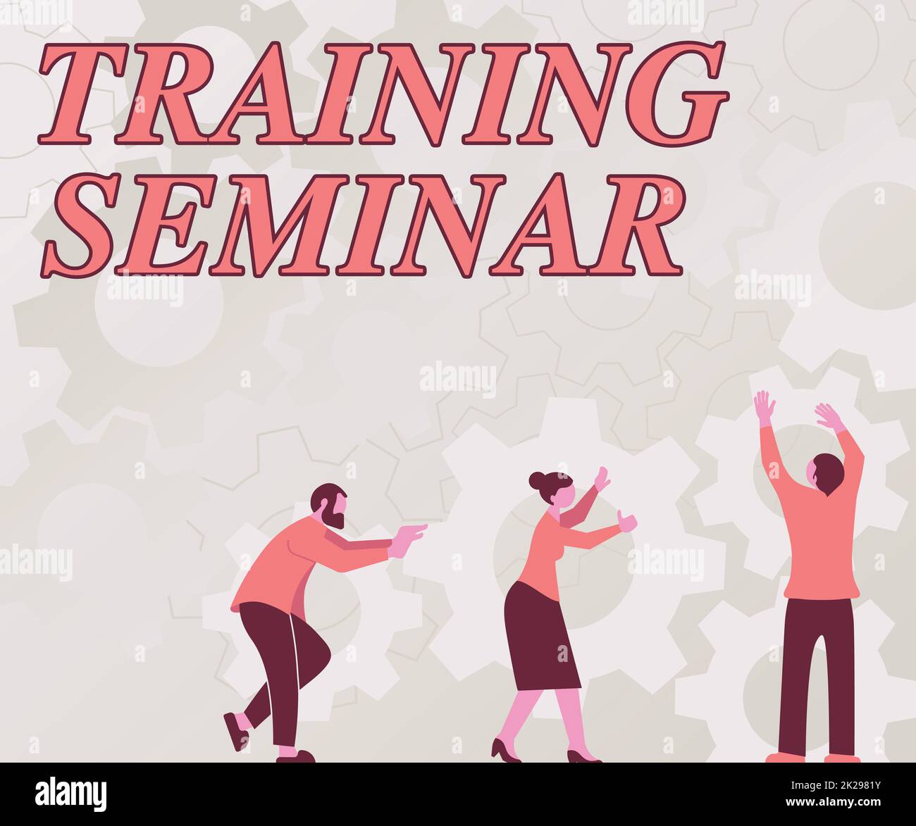 Text sign showing Training Seminar. Business overview Academic ...