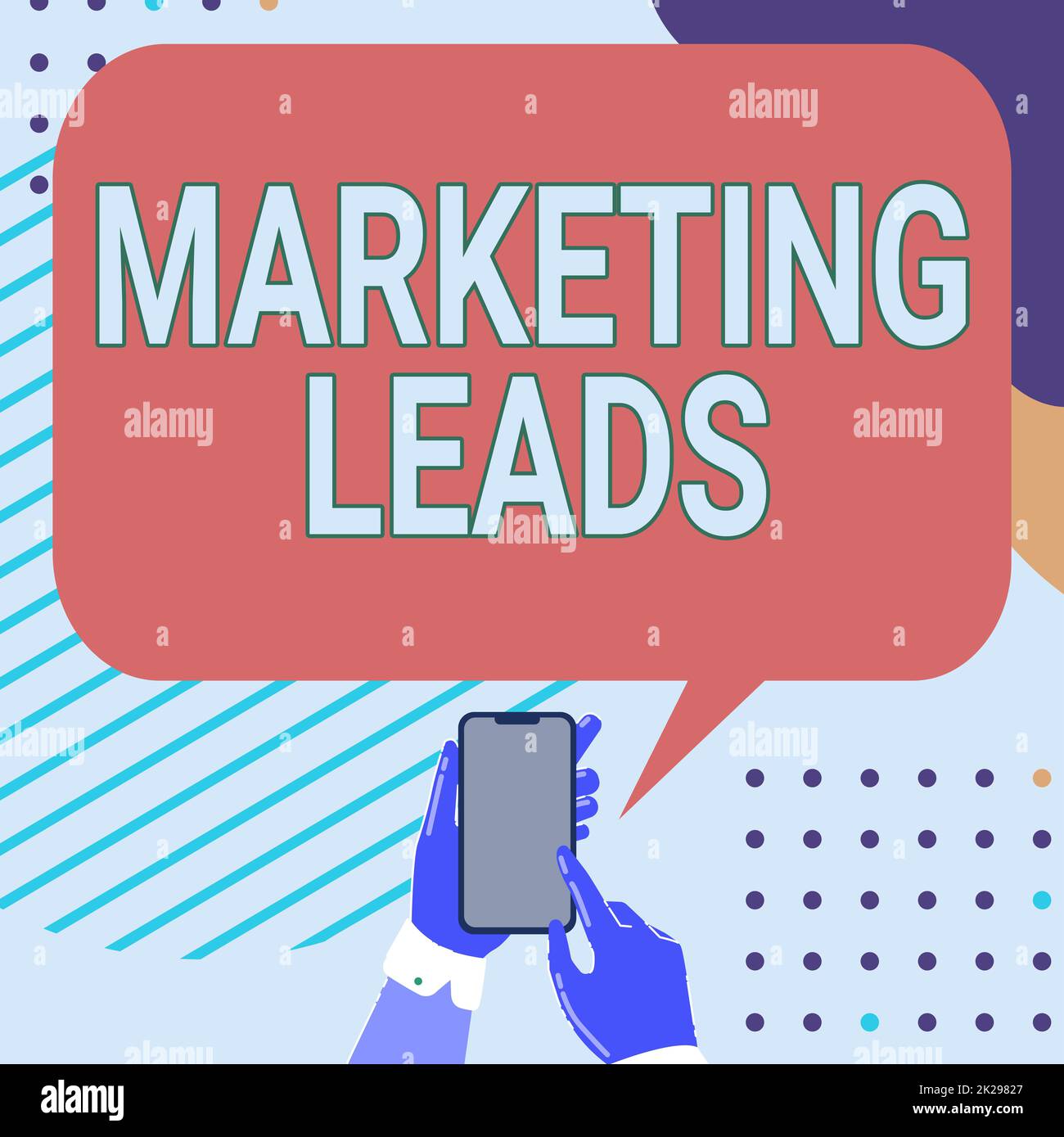 Conceptual Display Marketing Leads Business Approach Person Who Shows
