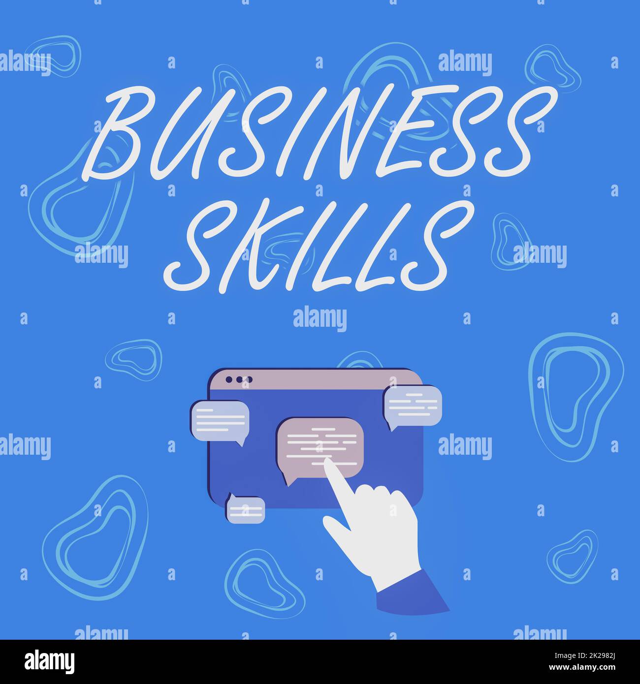 Sign displaying Business Skills. Business showcase An ability to ...