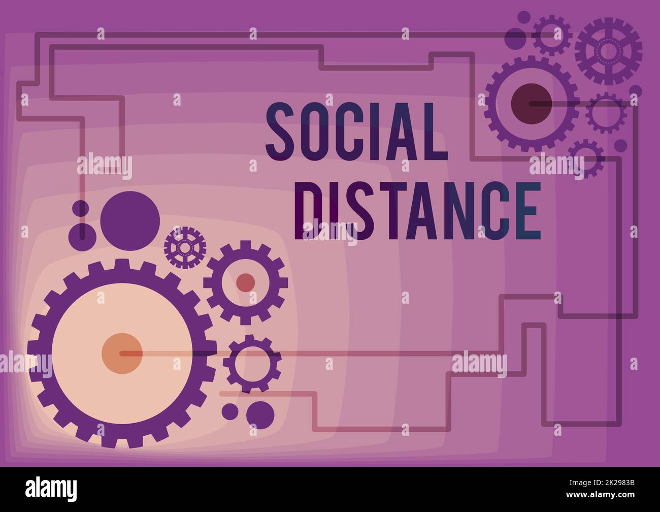 Handwriting text Social Distance. Internet Concept maintaining a high ...