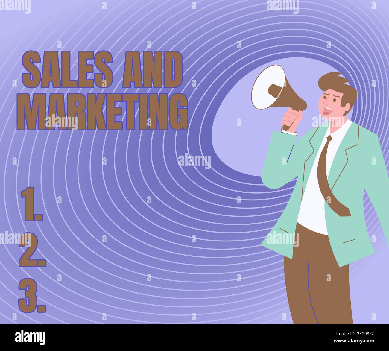 Text caption presenting Sales And Marketing. Business idea Promotion ...