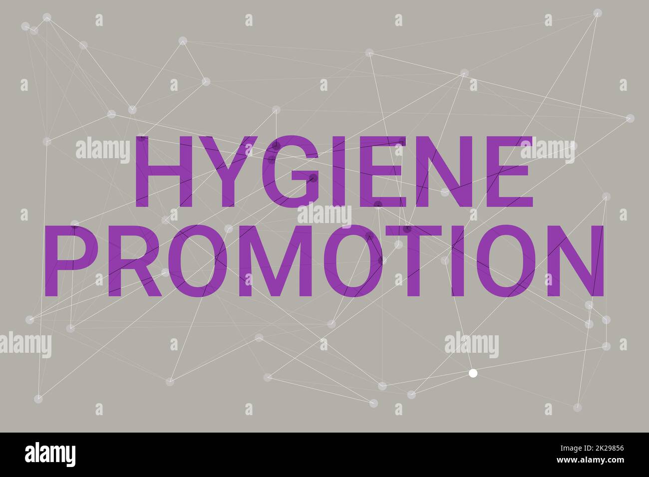 Hand writing sign Hygiene Promotion. Concept meaning systematic program ...