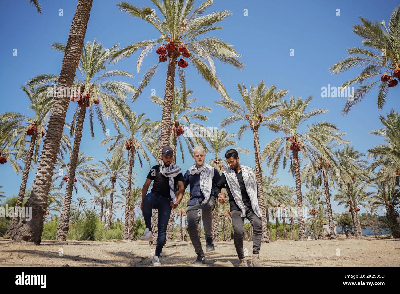 Gaza, Palestina. 22nd Sep, 2022. (INT) Palestinians practice the Middle ...