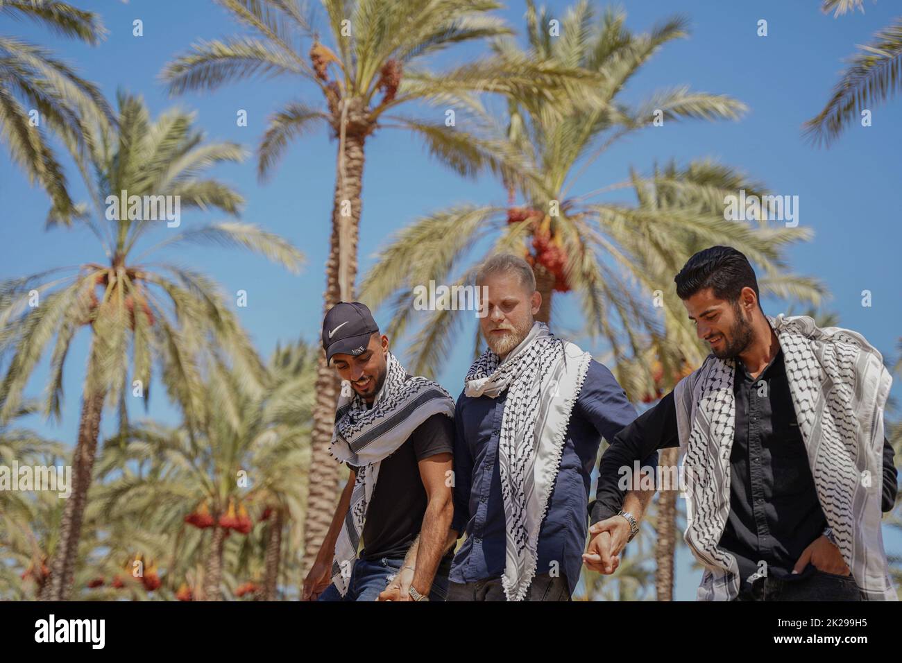 Gaza, Palestina. 22nd Sep, 2022. (INT) Palestinians practice the Middle ...