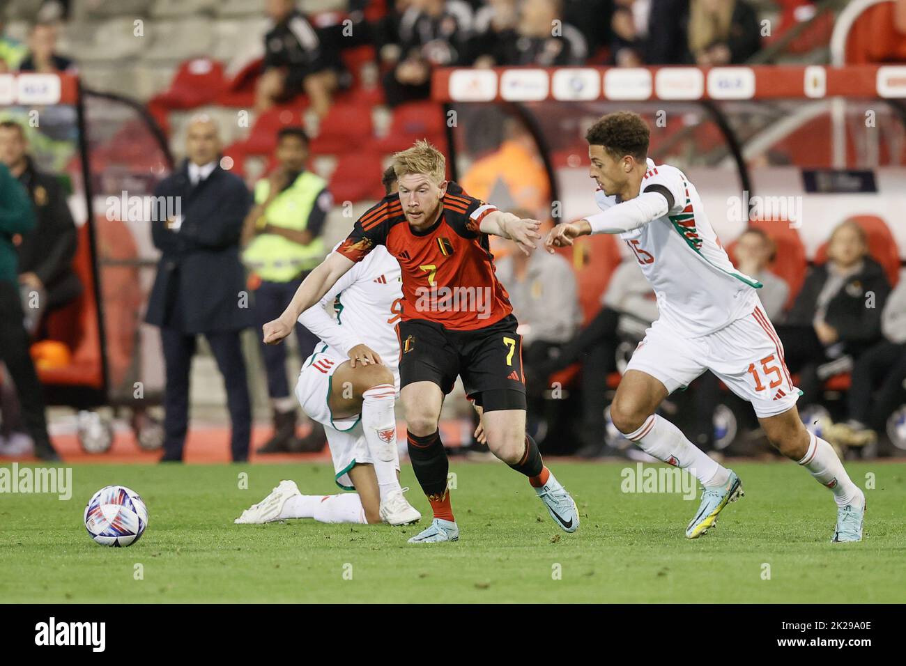 Brussels, Belgium, 22 September 2022, Belgium's Kevin De Bruyne and ...