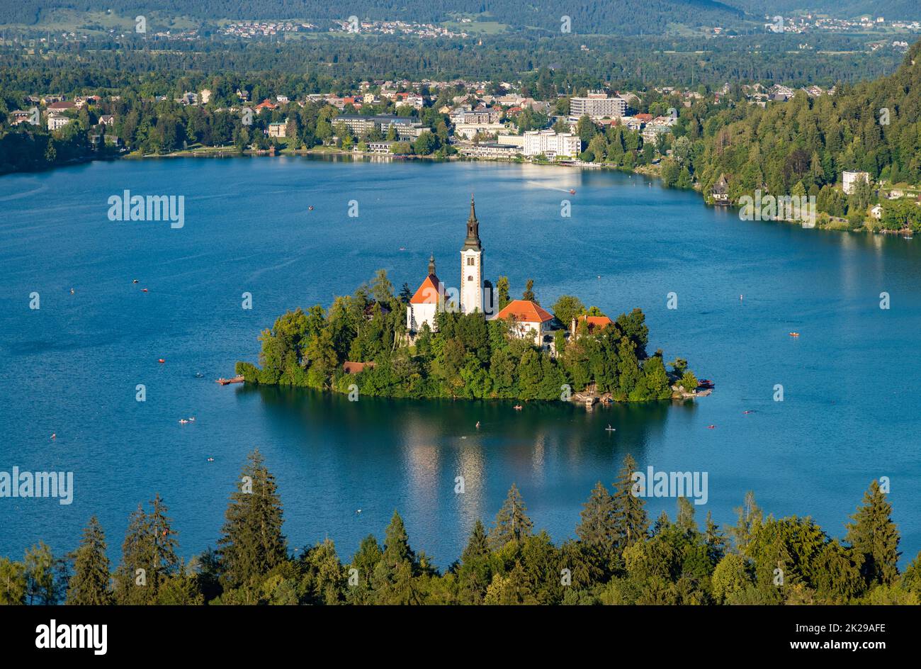 Lake Bled Island Stock Photo - Alamy