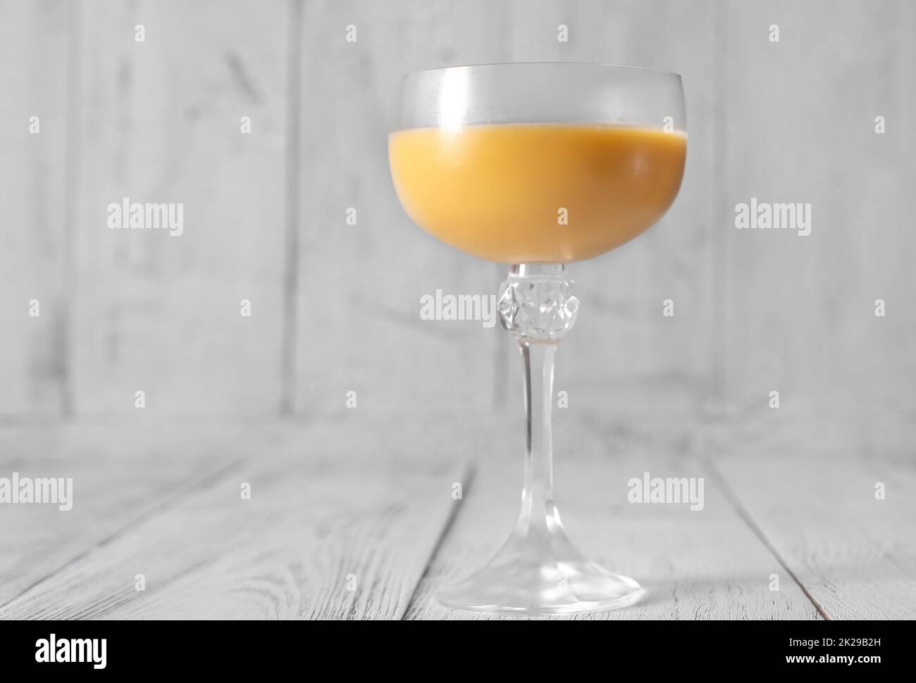Glass of Eggs-cellent Cocktail Stock Photo - Alamy