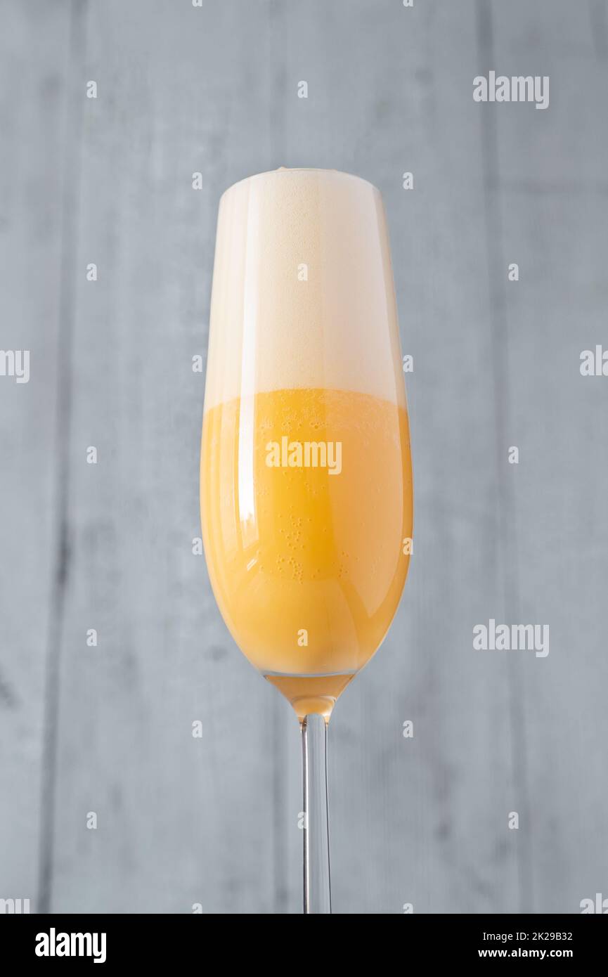 Glass of Champagne snowball Stock Photo - Alamy