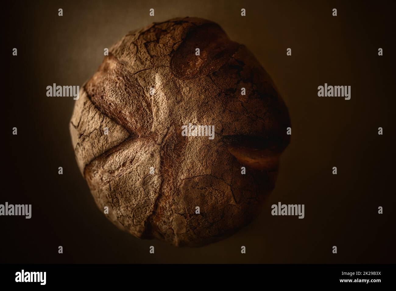 single french loaf bread isolated on organic background Stock Photo - Alamy