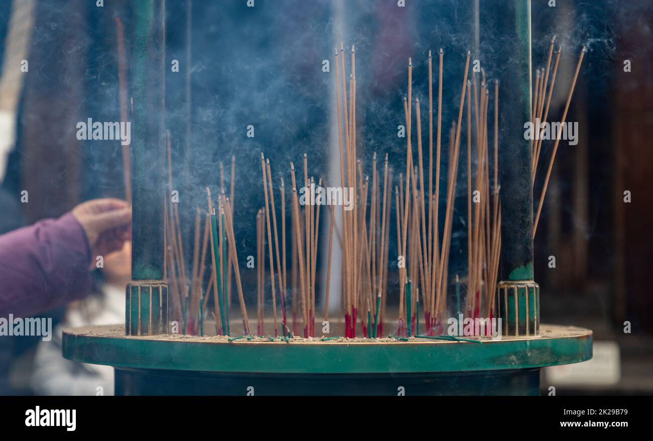 Incense burning hi-res stock photography and images - Alamy