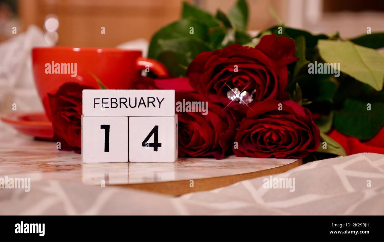 Valentine's Day February 14 Stock Photo - Alamy