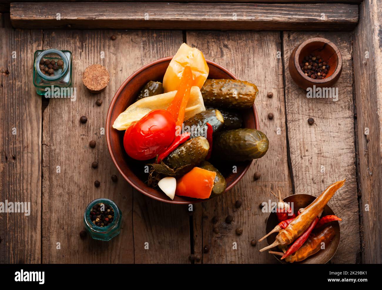 Cold appetizer, pickled vegetables Stock Photo - Alamy