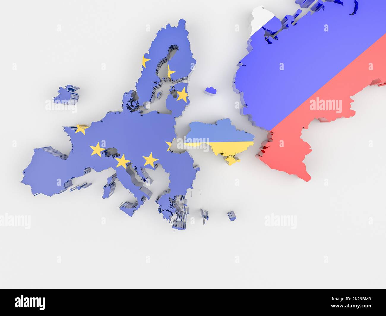 map of ukraine russia and european union Stock Photo - Alamy