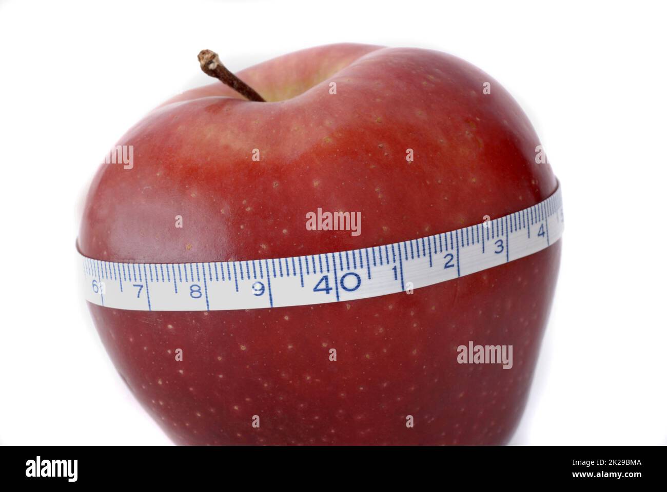 Apfel als Symbol von gesund, lecker und Diaet Stock Photo - Alamy