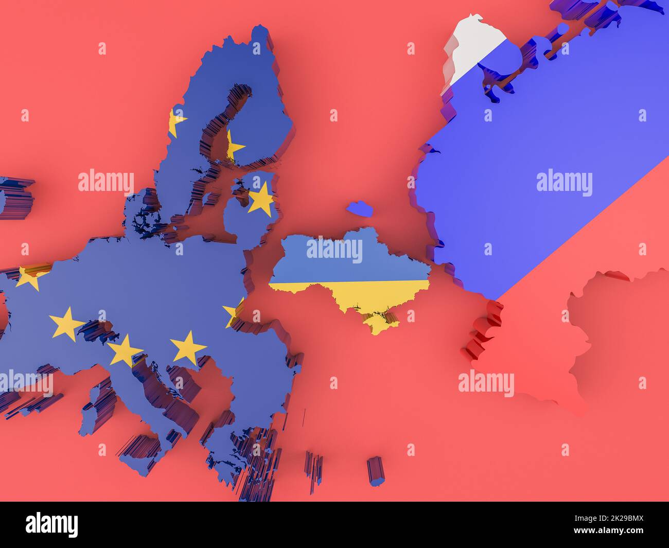 map of ukraine russia and european union Stock Photo - Alamy