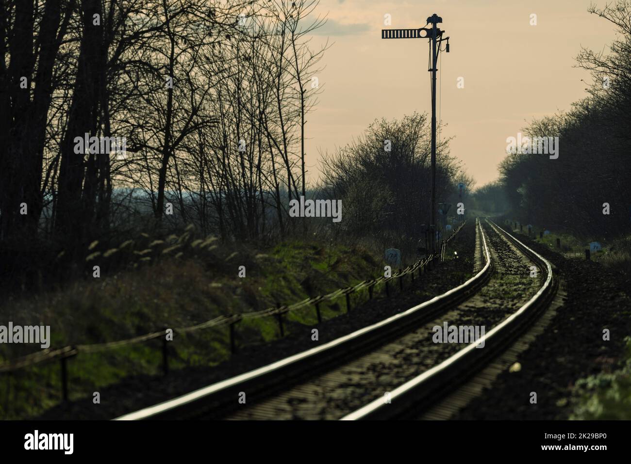 Mechanical signal hi-res stock photography and images - Alamy