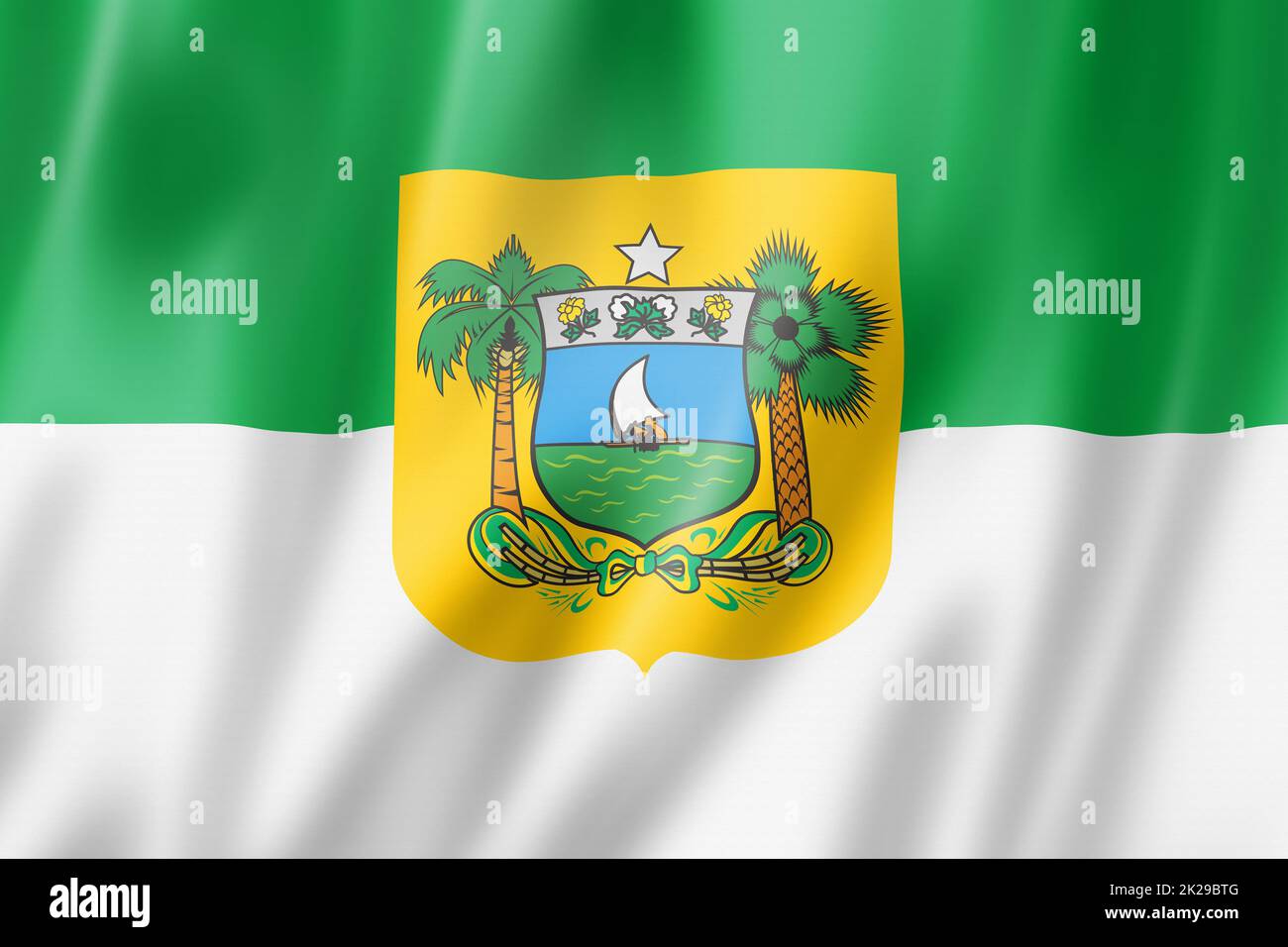 Rio Grande Do Norte state flag, Brazil Stock Photo - Alamy