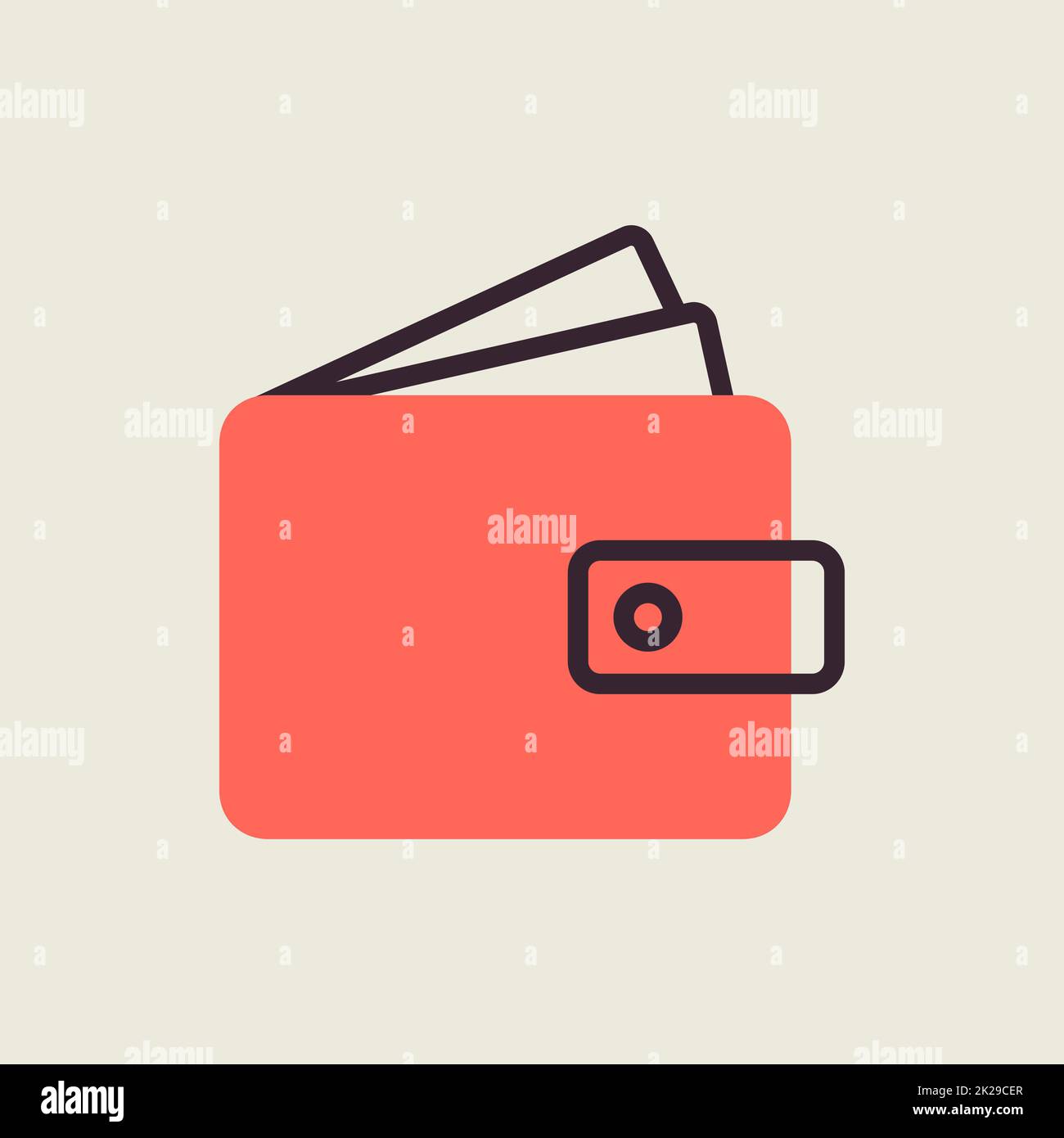 Purse icon vector. Wallet sign isolated Stock Photo - Alamy