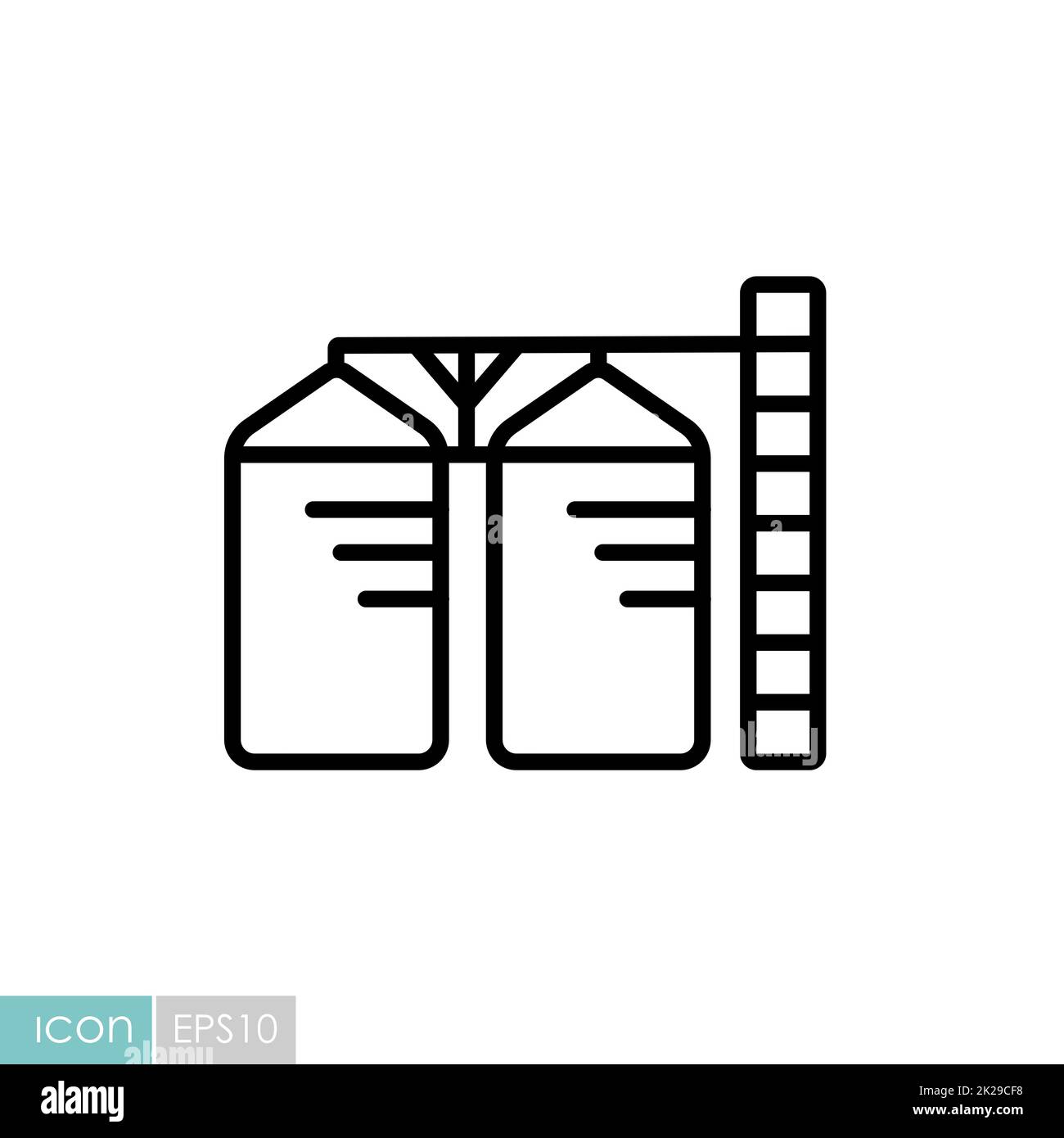 Granary vector vector isolated icon Stock Photo - Alamy