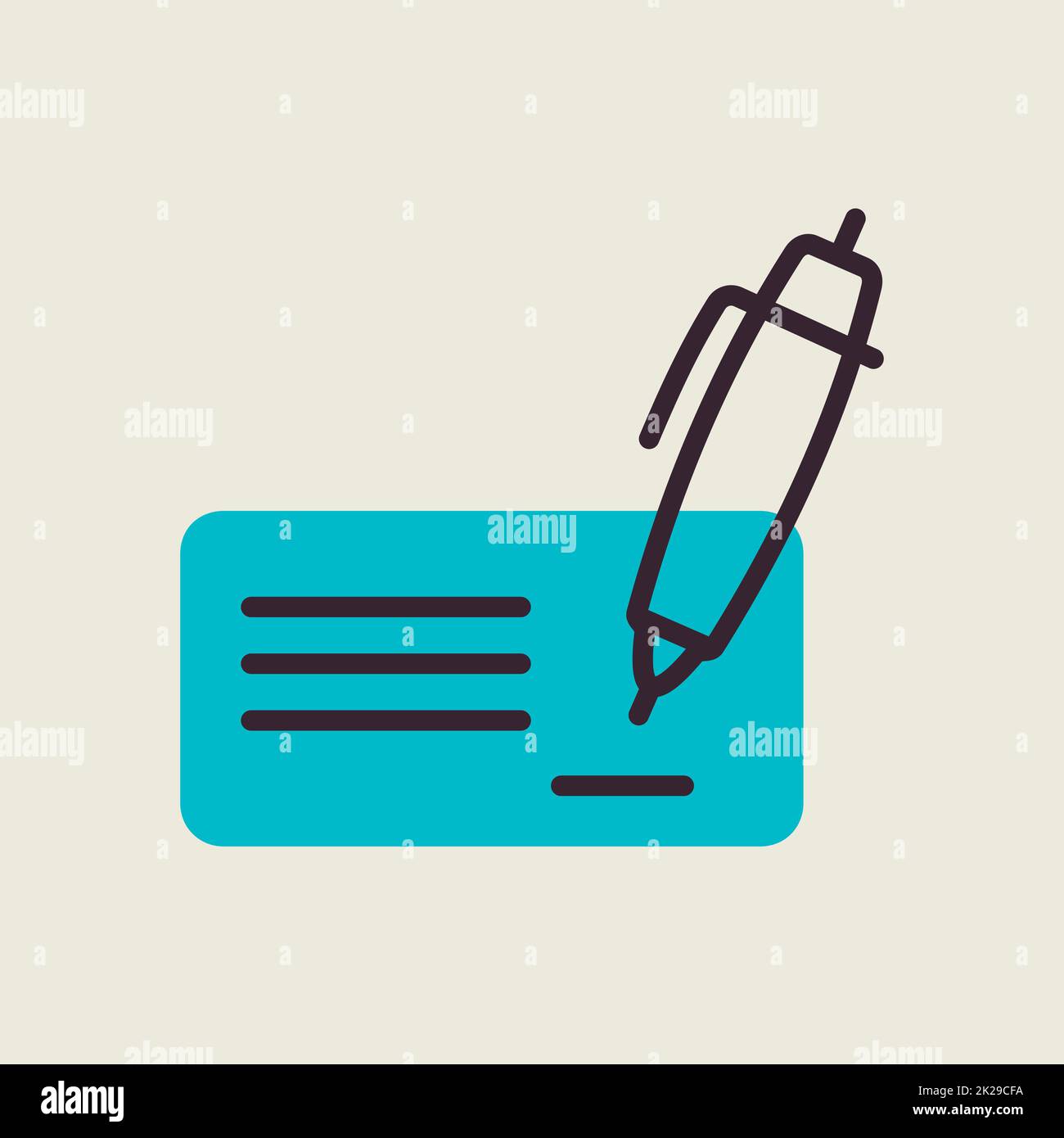 Signature icon hi-res stock photography and images - Alamy