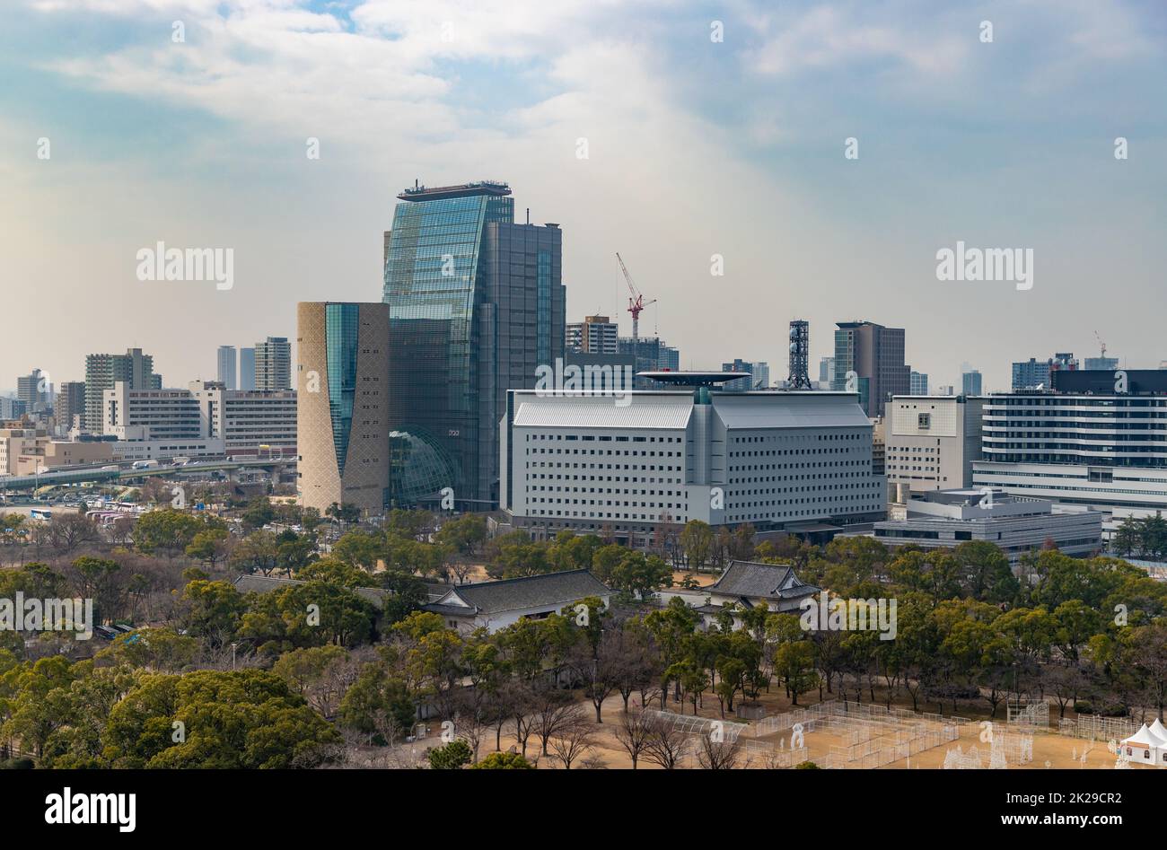 Osaka Museum of History and Osakafu Police Headquarters II Stock Photo ...