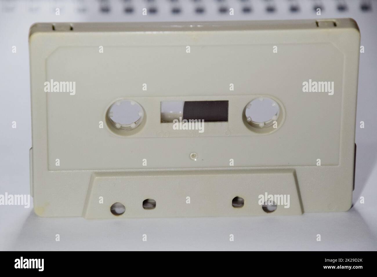 Audio cassette. Retro music medium, compact cassette tape recorder ...