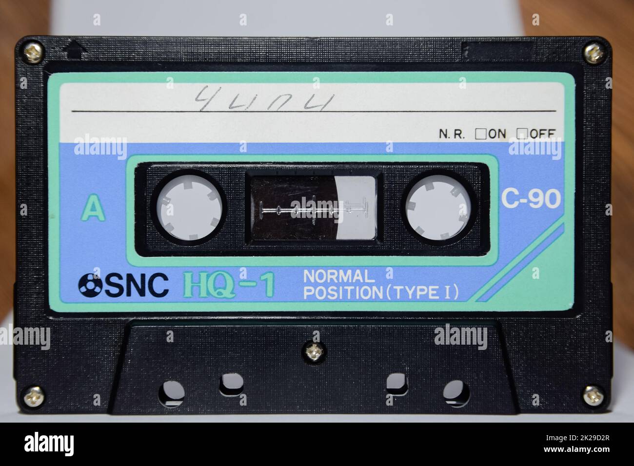 Audio cassette. Retro music medium, compact cassette tape recorder ...