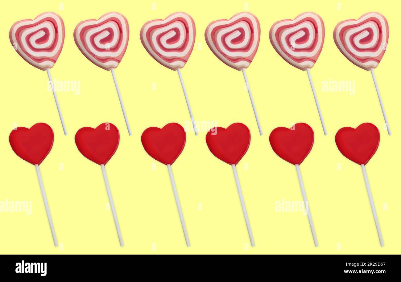 Sweet sugar lollipops different shape hi-res stock photography and ...