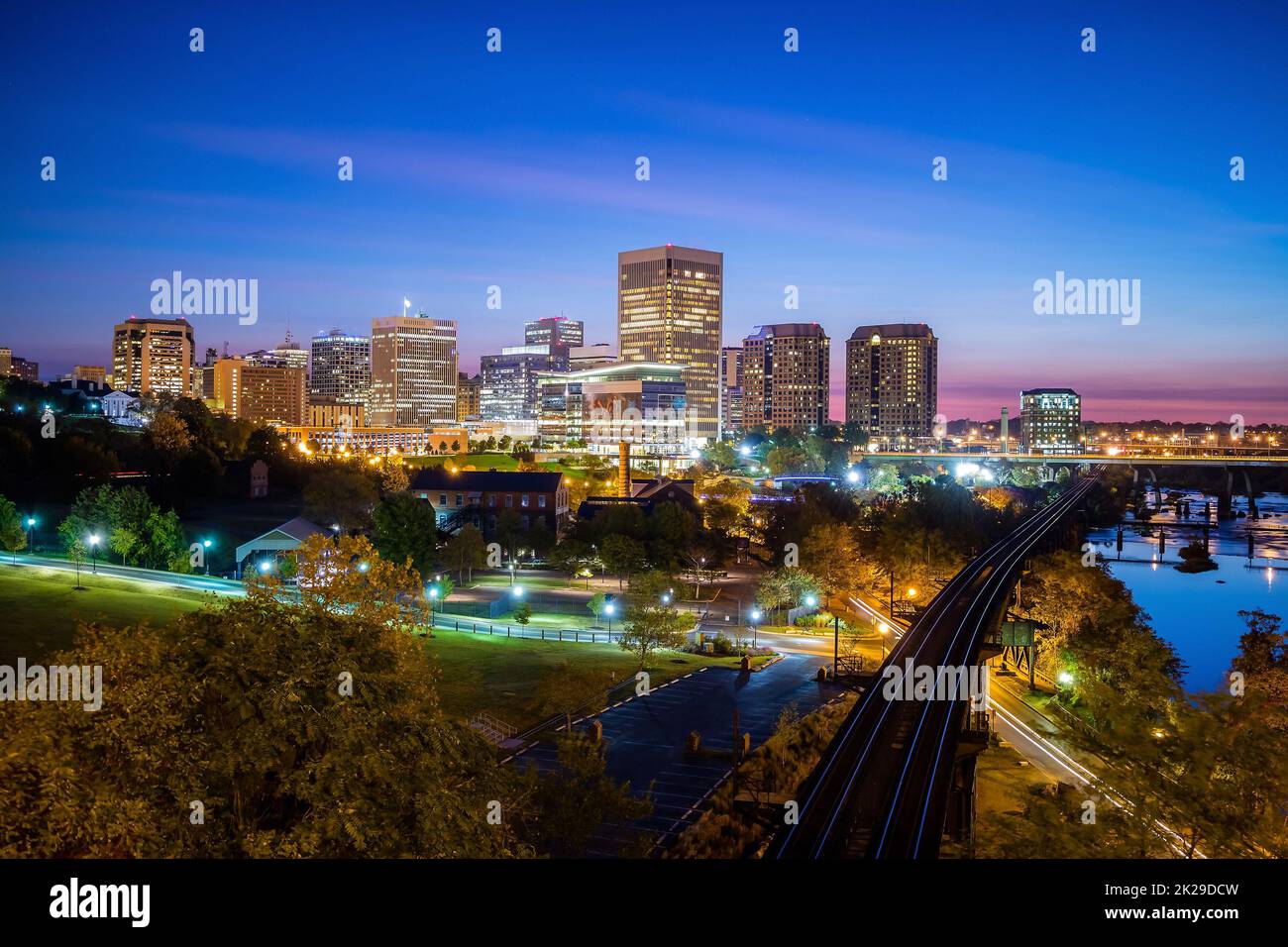 Downtown Richmond, Virginia skyline Stock Photo - Alamy