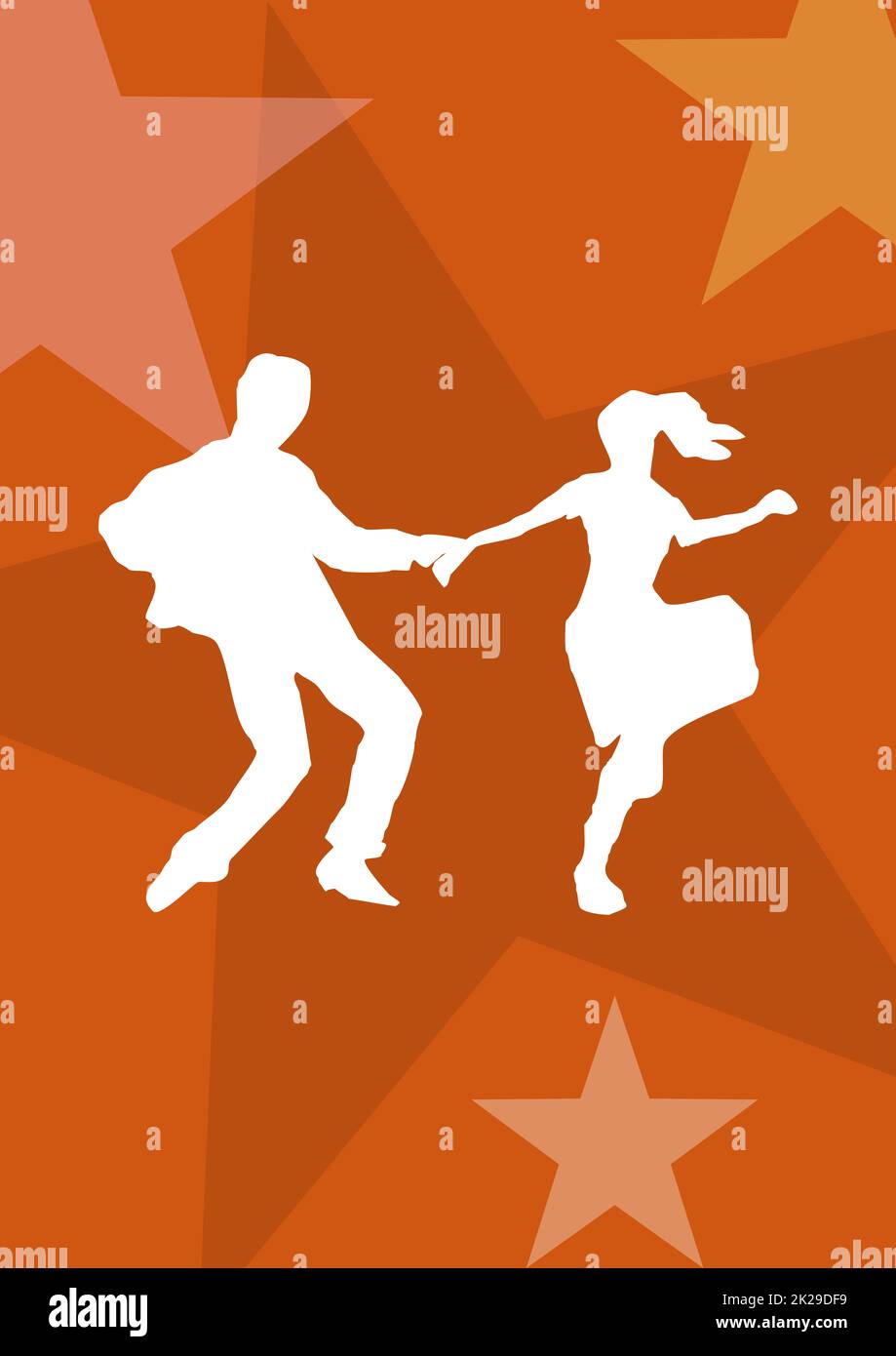 Abstract people dance poster design, modern contemporary for wall art ...