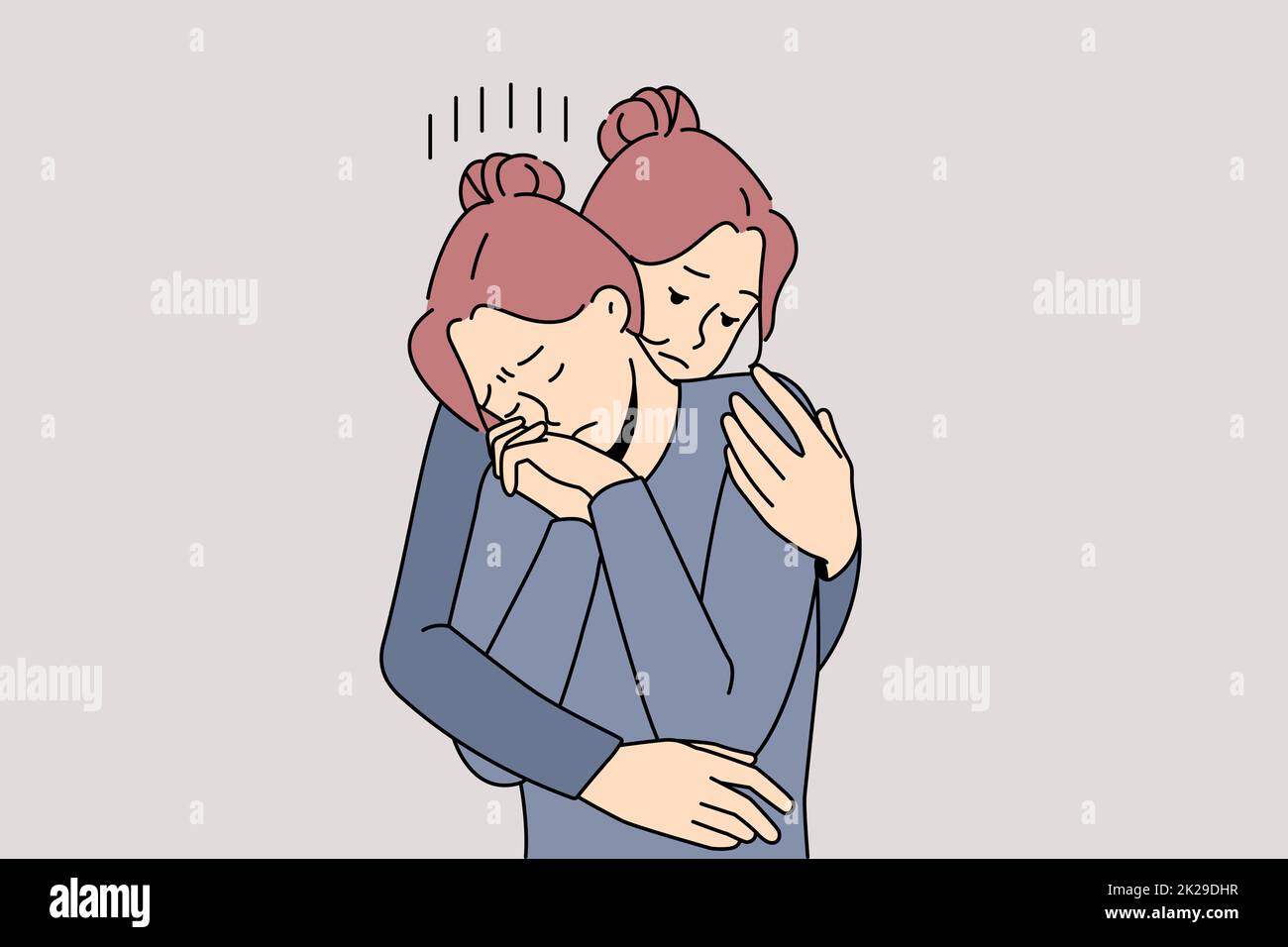 Helping hand illustration hi-res stock photography and images - Alamy