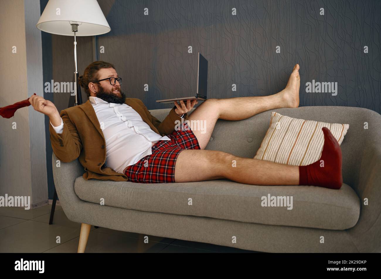 Video video call via hi-res stock photography and images - Alamy