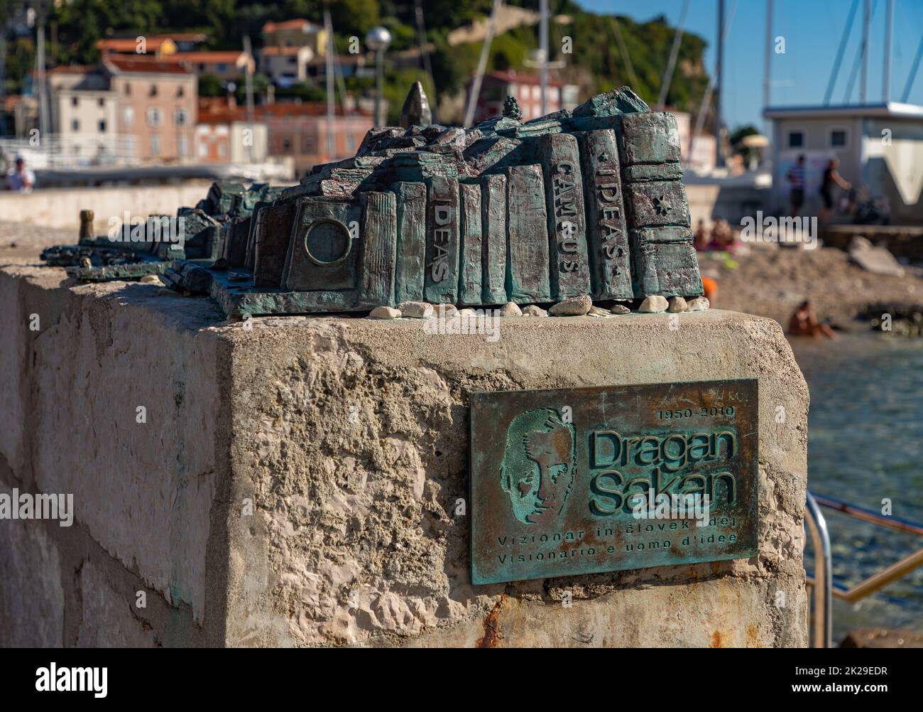 Piran Dragan Sakan Sign Stock Photo - Alamy