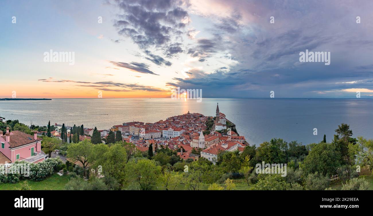 Piran panorama hi-res stock photography and images - Alamy