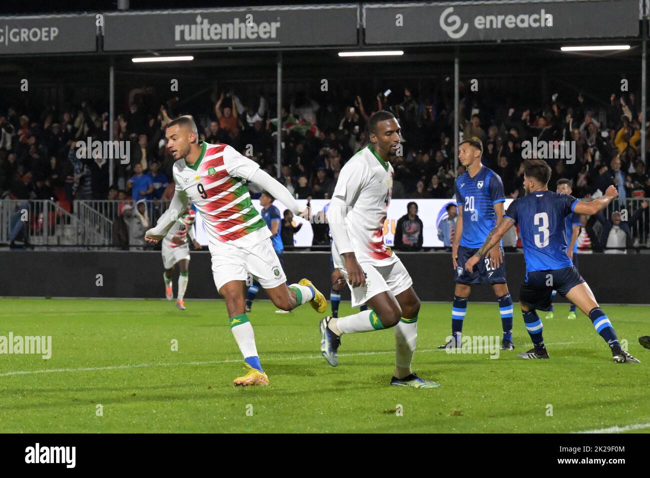 Almere, Netherlands., September 22, 2022, Jeredy Hilterman of Suriname ...