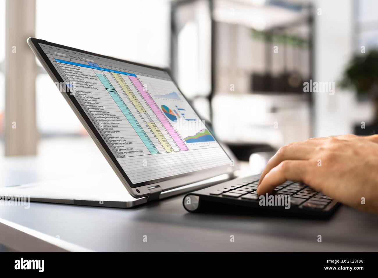 Spreadsheet Business Data Analyst Stock Photo - Alamy