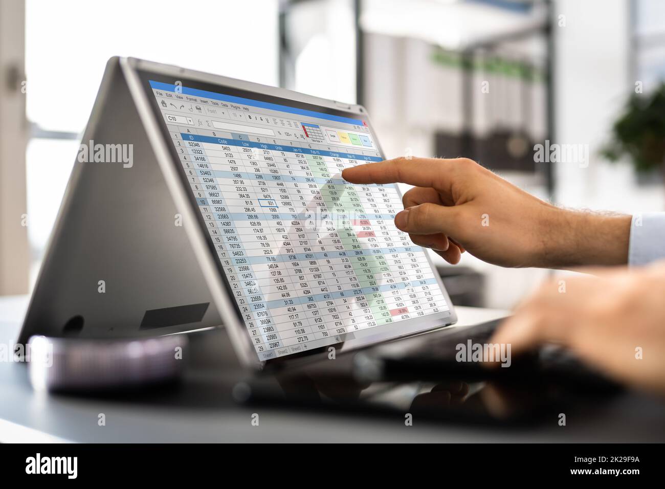 Spreadsheet Business Data Analyst Stock Photo - Alamy