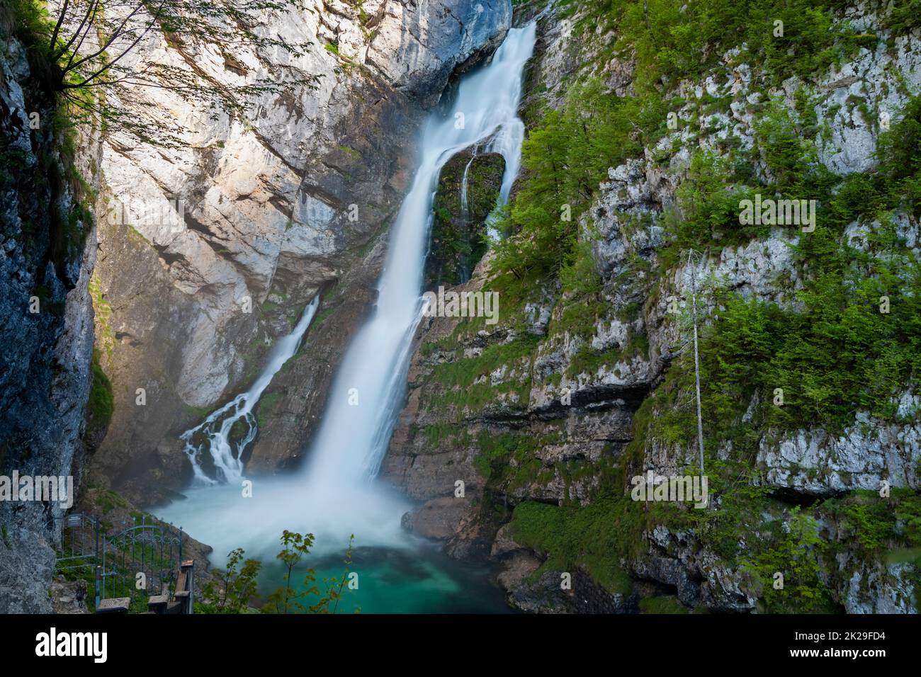 Savica waterfall in Triglavski national park, Slovenia Stock Photo - Alamy