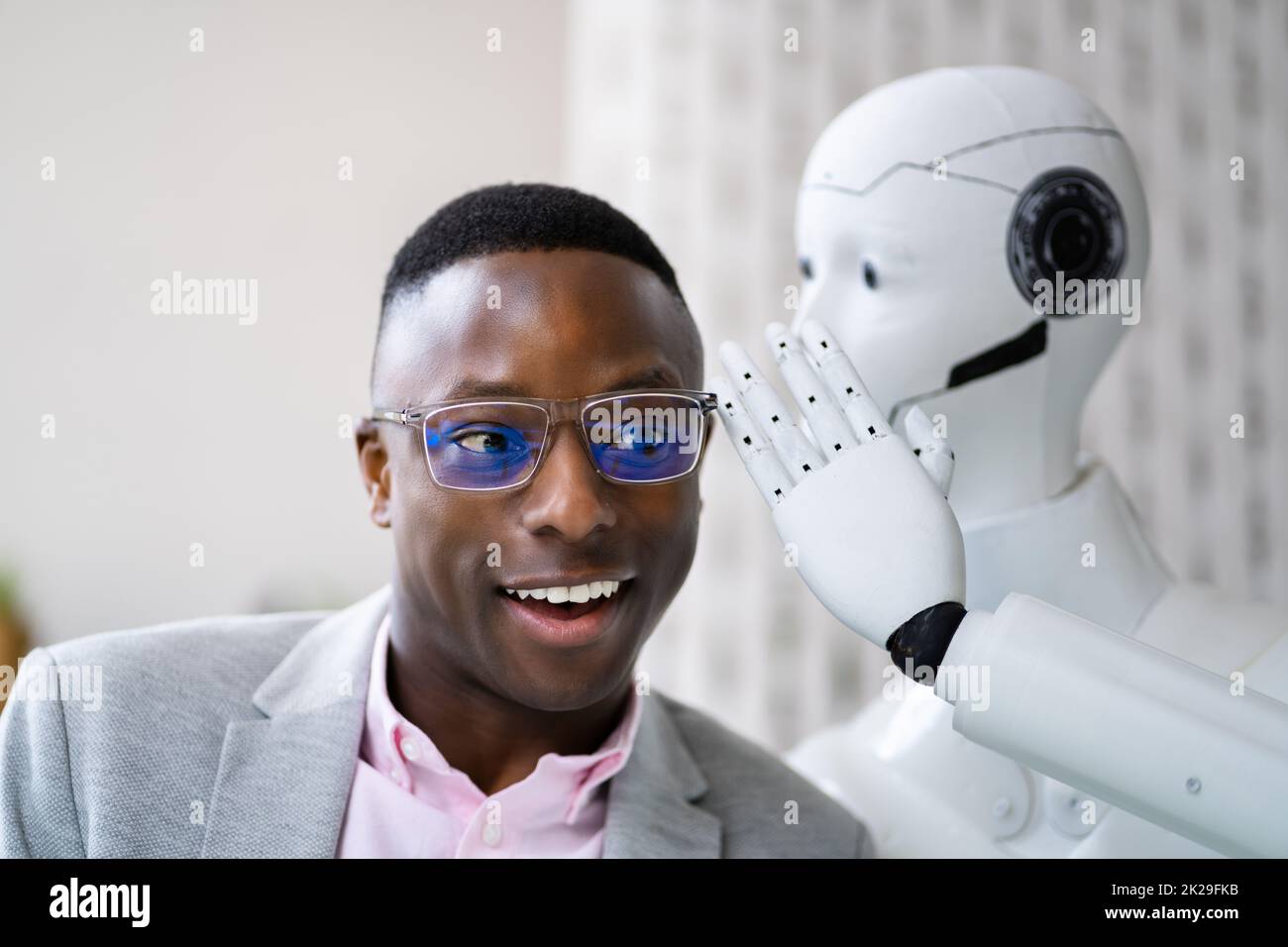 Humanoid ai cooperate hi-res stock photography and images - Alamy
