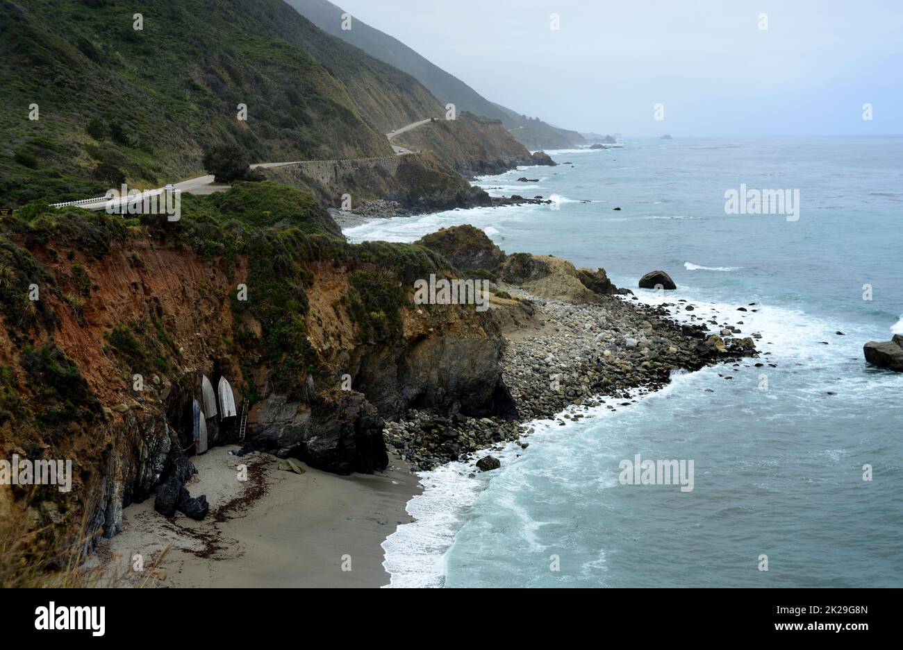 Highway 1 Big Sur California Pacific Ocean Stock Photo - Alamy