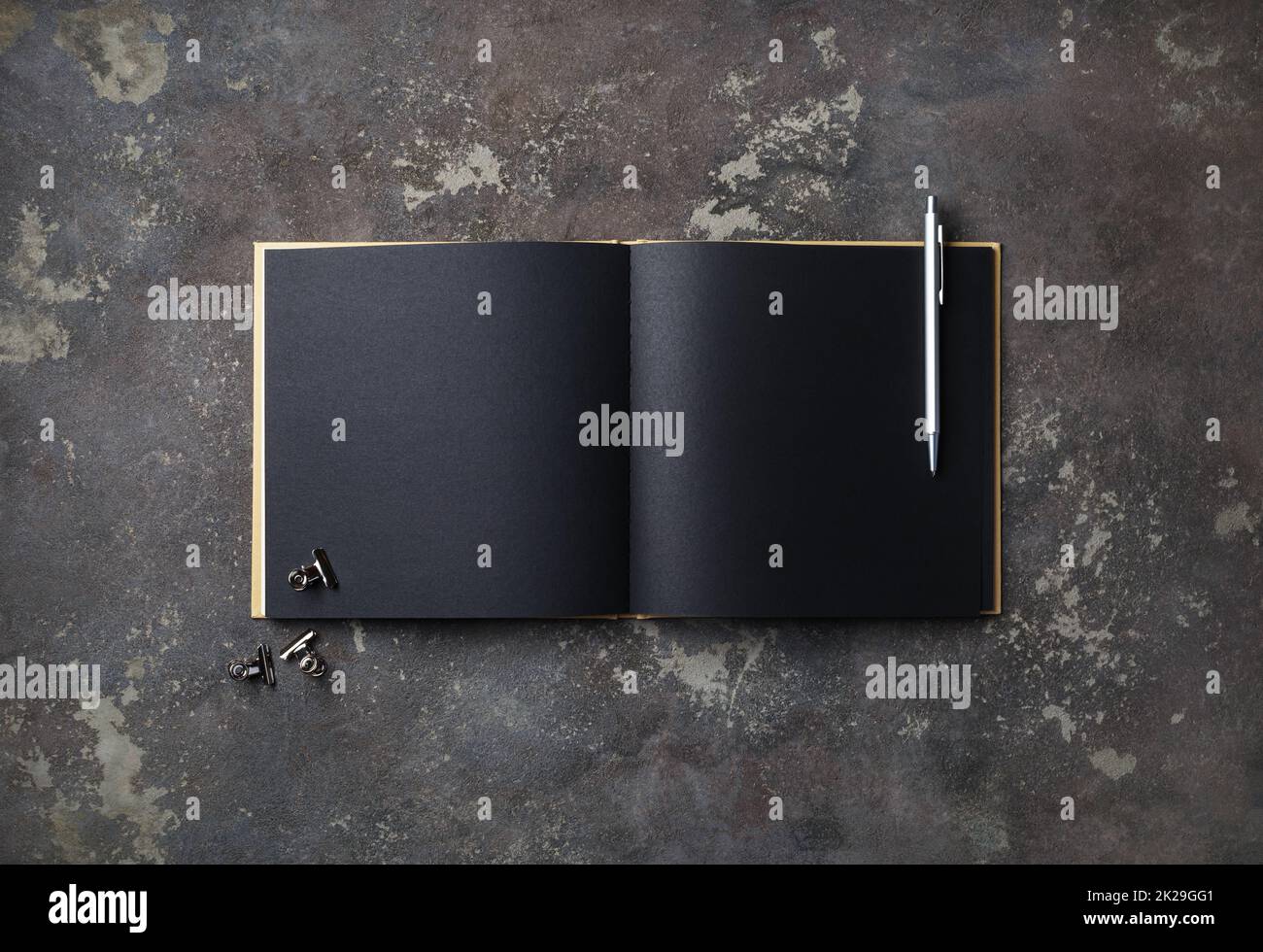 Black book, pen Stock Photo - Alamy