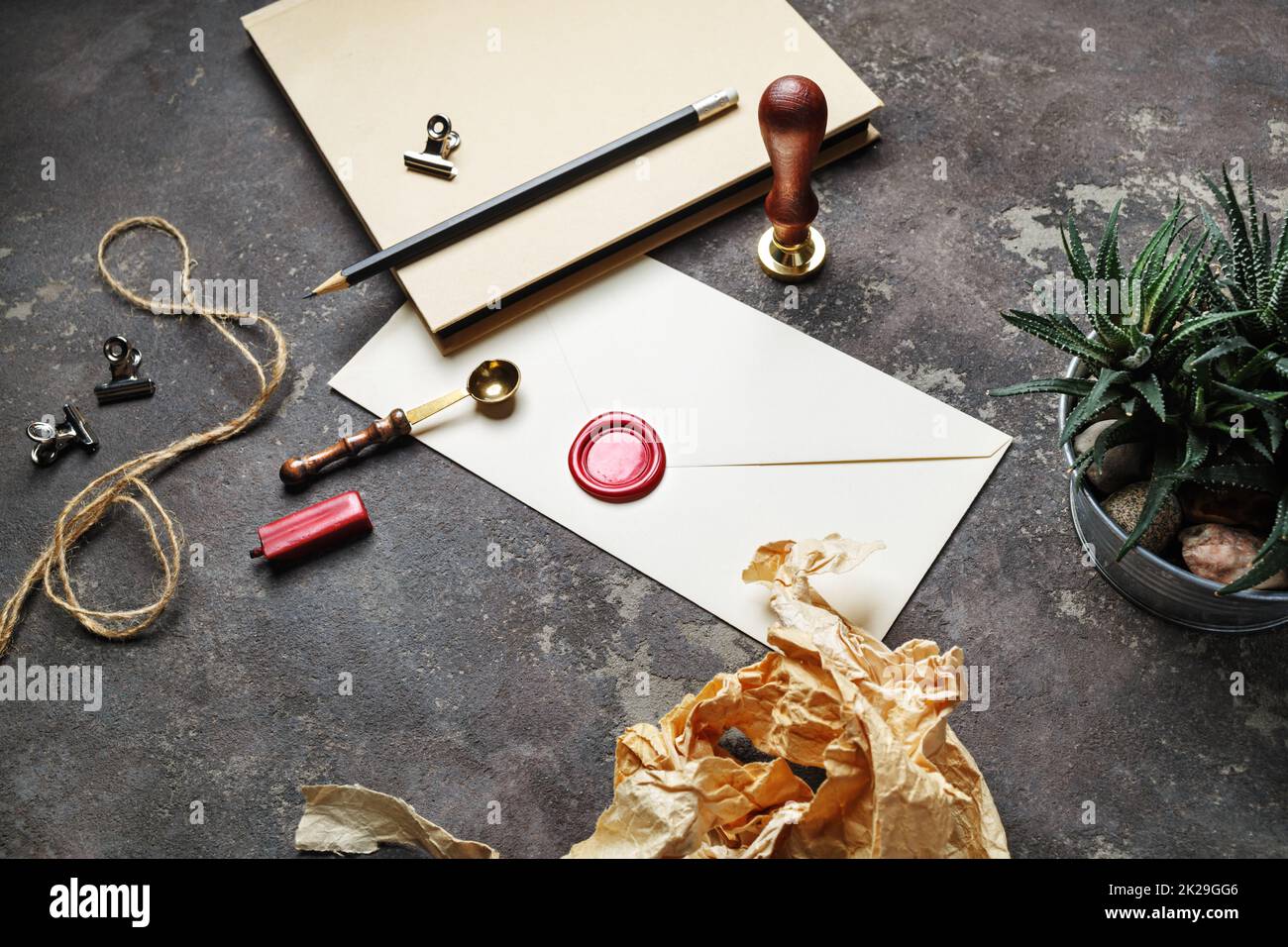 Photo of retro stationery Stock Photo - Alamy