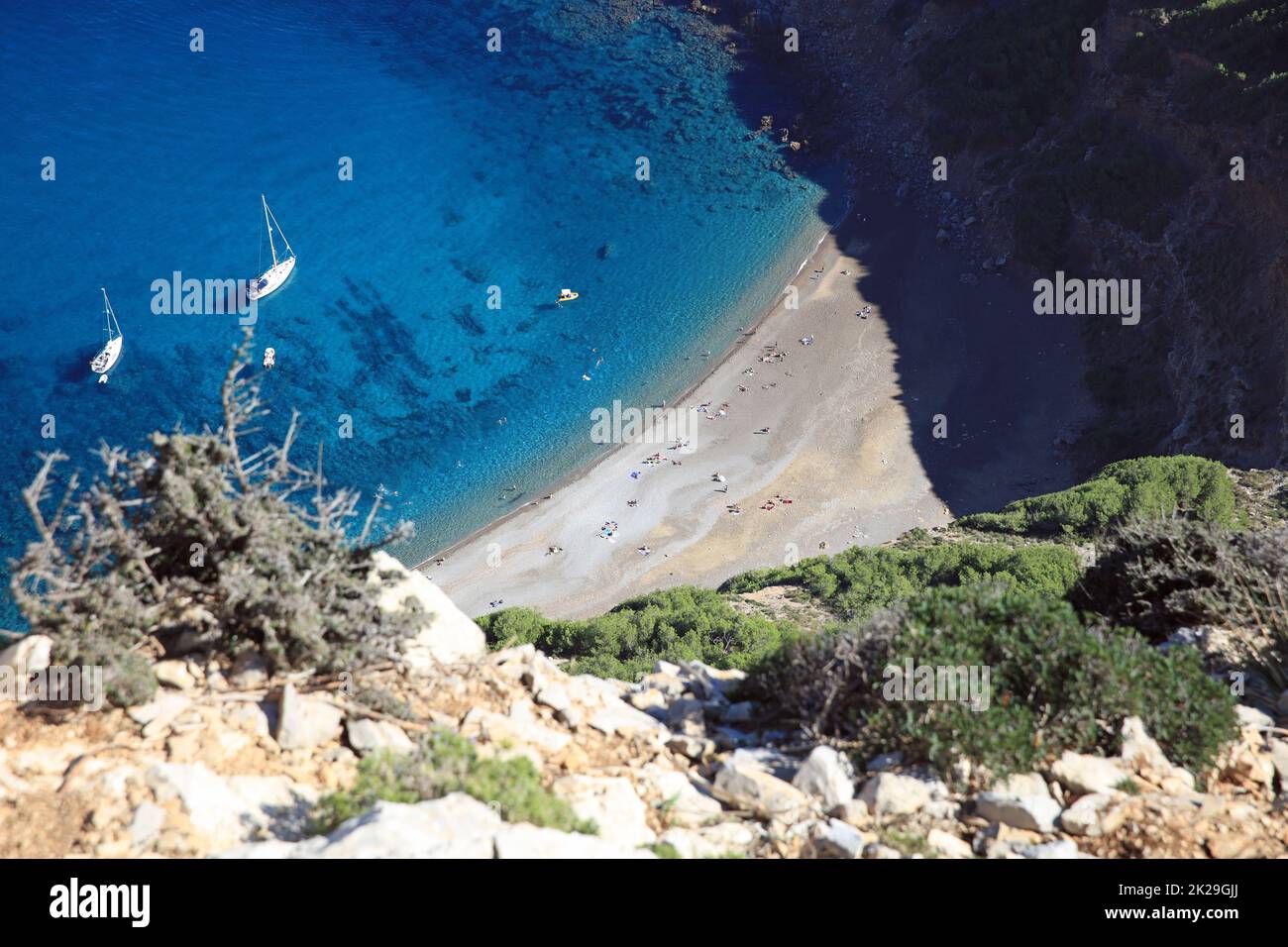 Coll Baix Beach on Majorca in Spain. Europe Stock Photo - Alamy