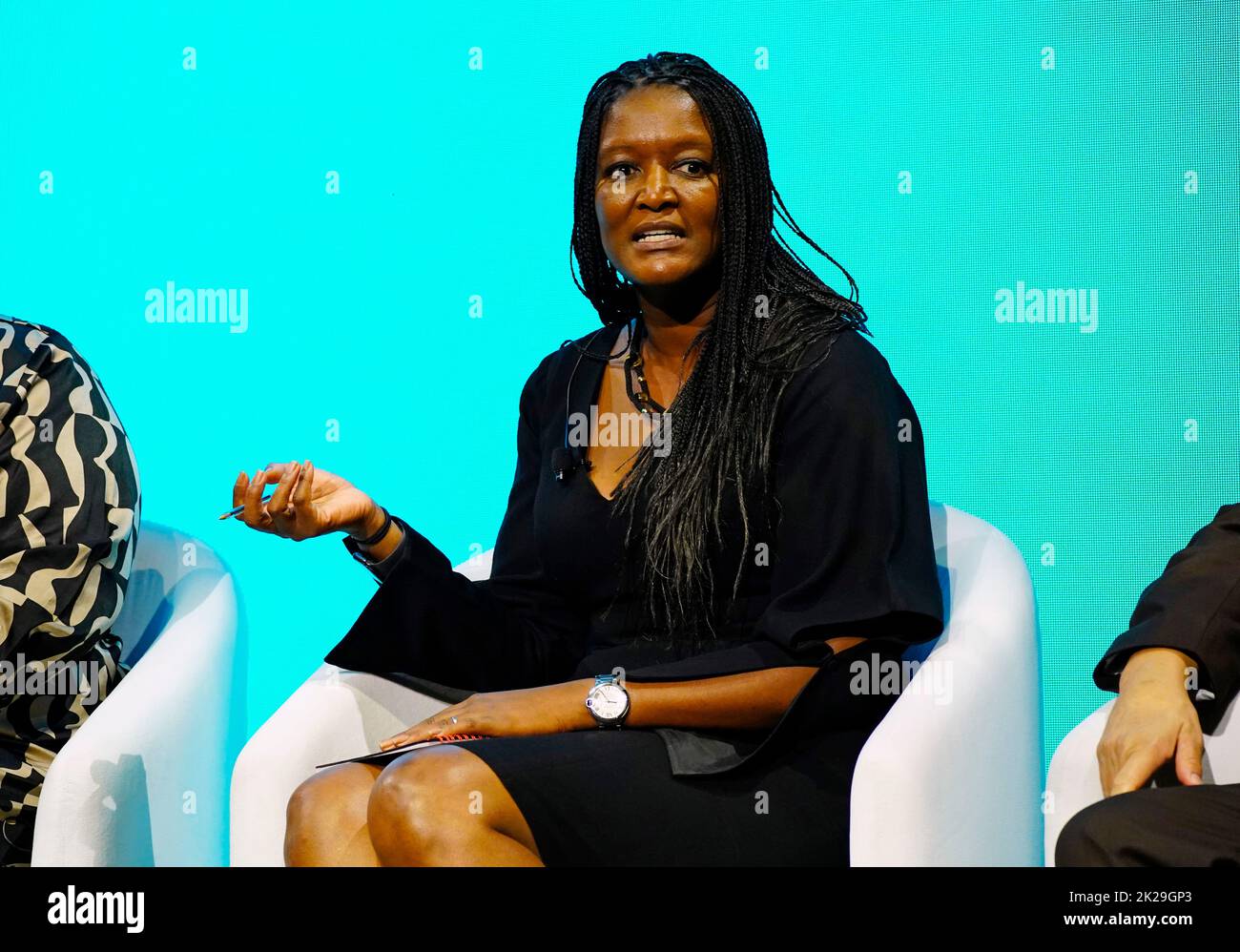 09/18/2022 New York, New York Tshepidi Moremong speaks onstage at The ...