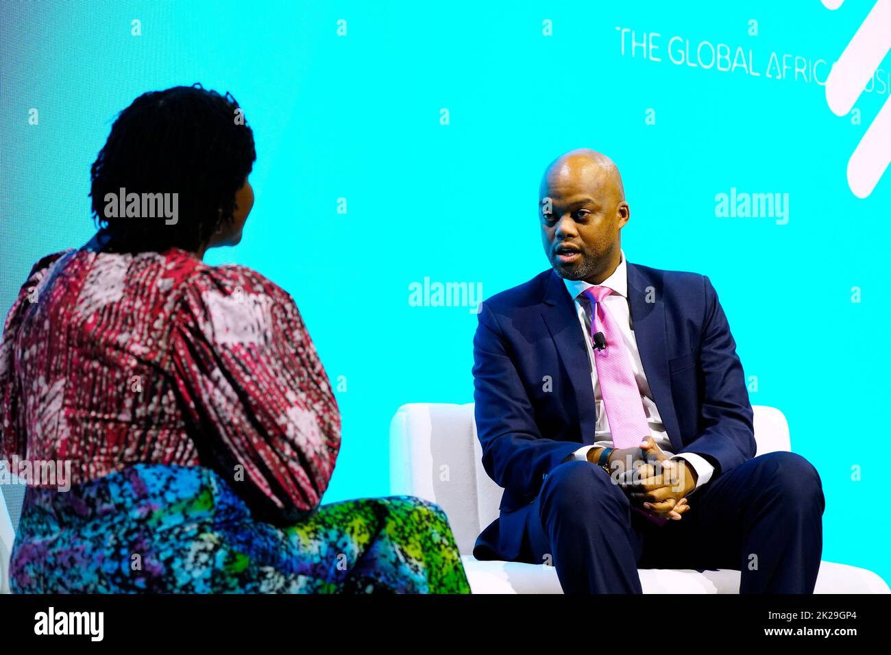 09/18/2022 New York, New York H.E. Wamkele Mene speaks onstage at The ...