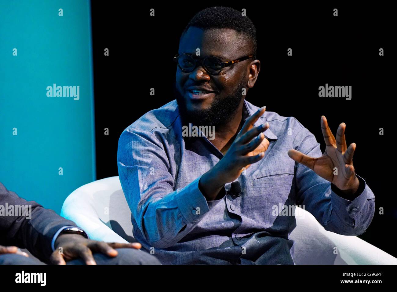 09/19/2022 New York, New York Gregory Rockson speaks onstage at The ...