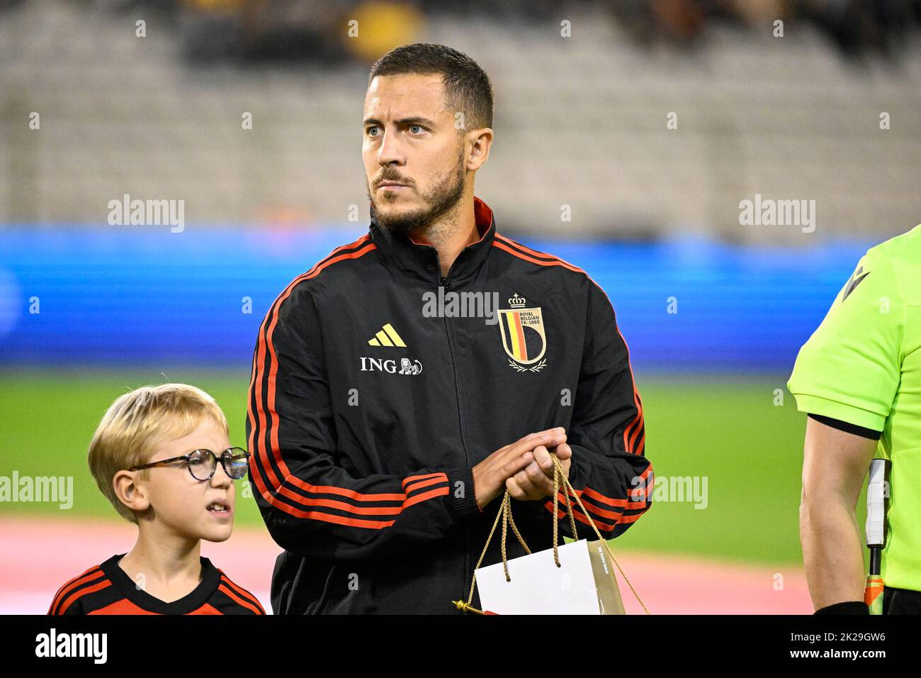 Brussels, Belgium, 22 September 2022, Belgium's Eden Hazard pictured at ...