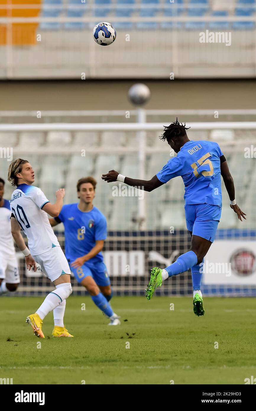 Caleb Okoli (Italy U21)Conor Gallagher (England U21) during the Uefa ...