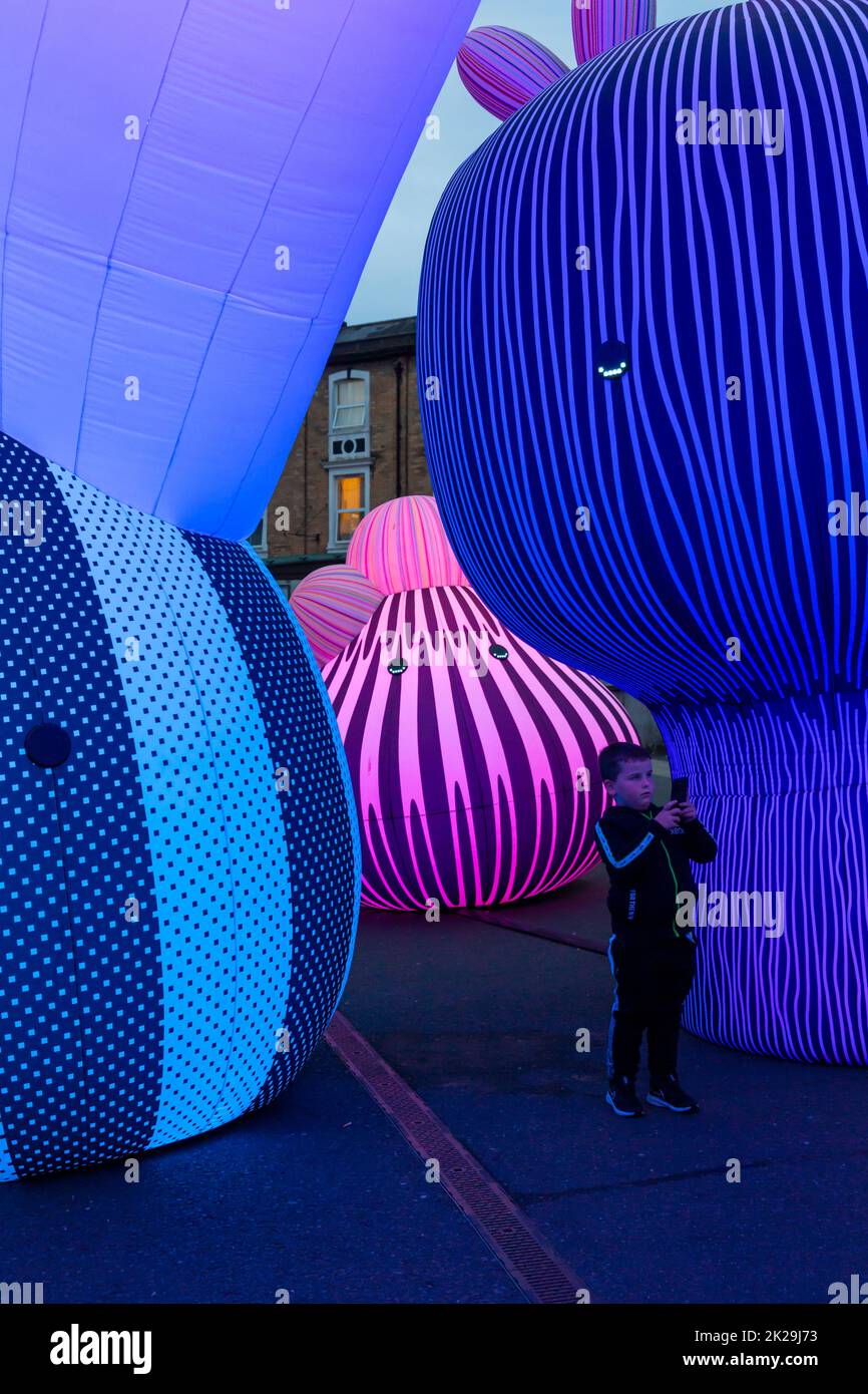 Bournemouth, Dorset UK. 22nd September 2022. Airship Orchestra by Eness ...